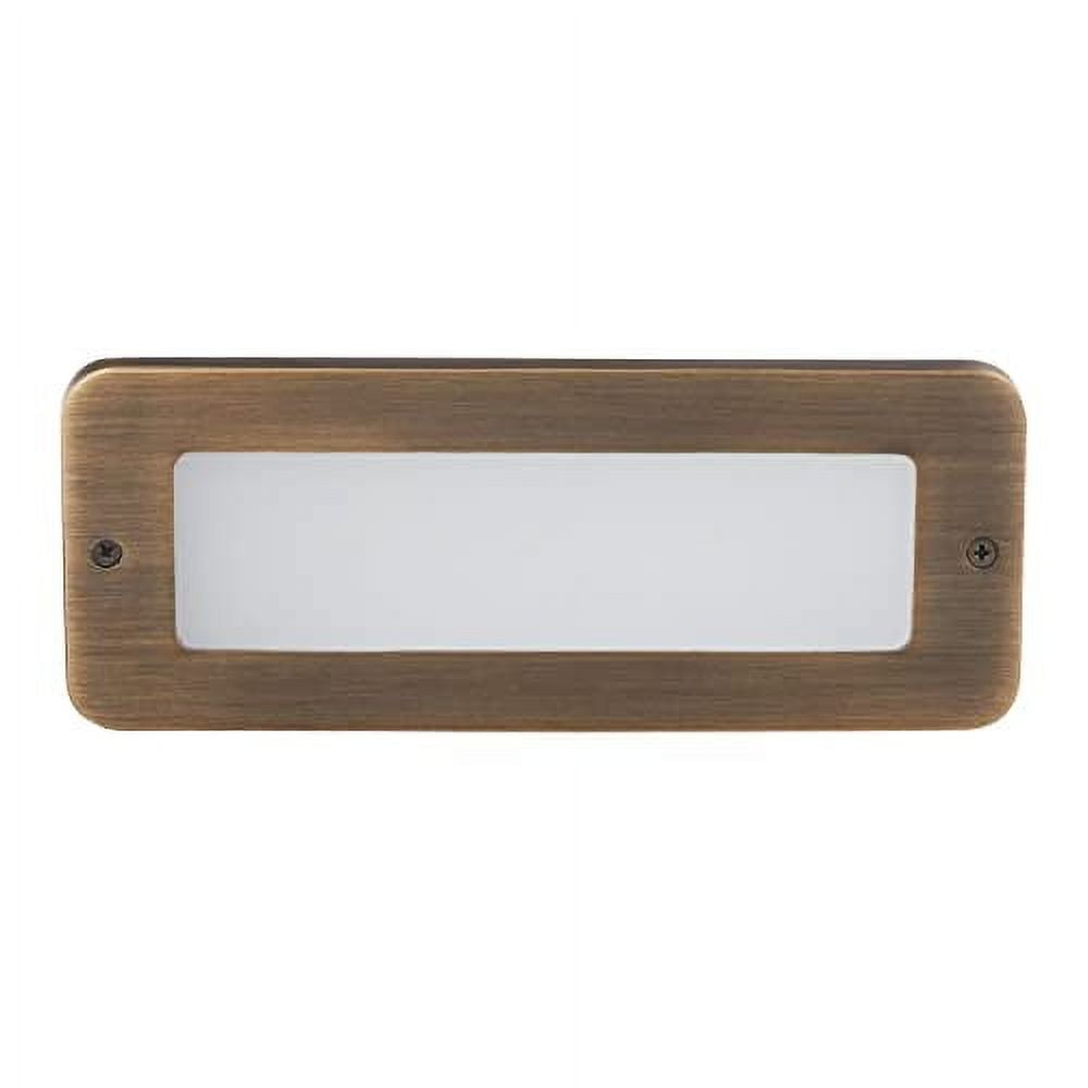 VOLT Cast Brass 12V 3W Mini Thin Integrated LED Outdoor Step Light (20 ...