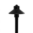 VOLT Flat Hat 12V Black Brass Path Light (5" Shade, 25" Tall) - Walmart.com