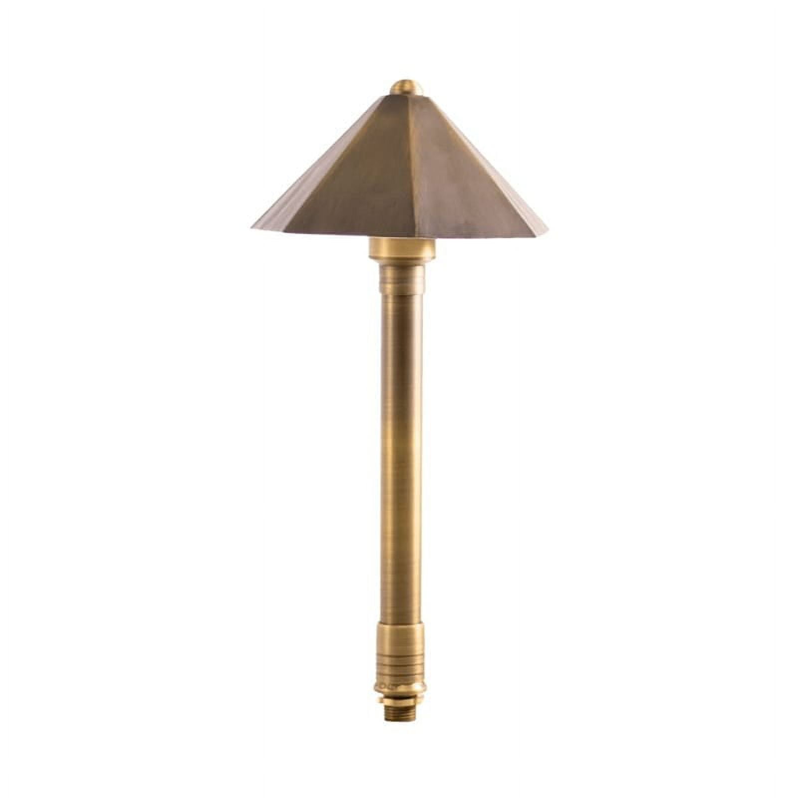 VOLT Parasol 12V Brass Mini Path Light (16" Tall) with Bulb - Walmart.com
