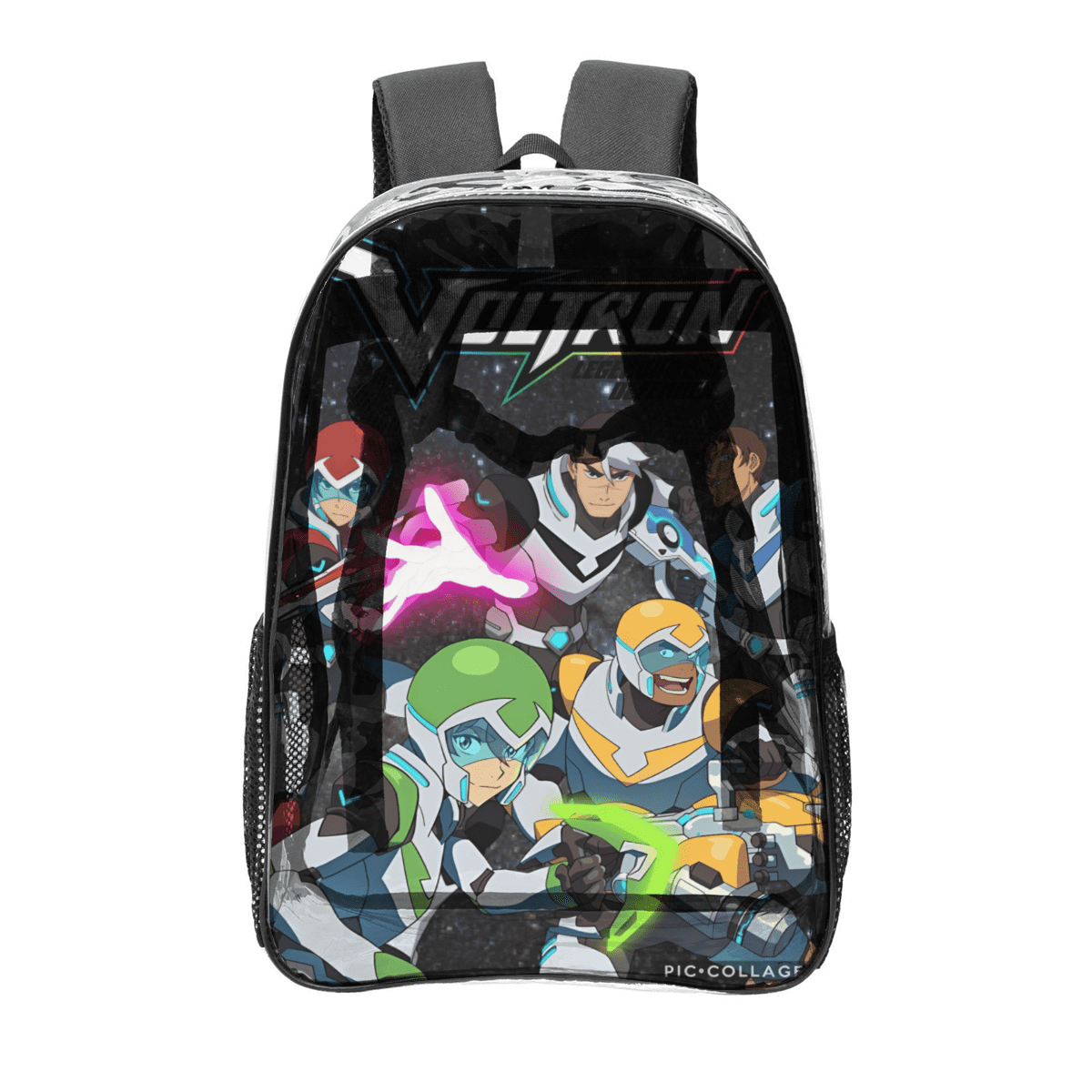 VOLTRON Legendary Defender Transparent Backpack - Guard Dog Security ...
