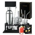 VONATES 16Pcs Mixology Cocktail Shaker Set with Stand, Essential Bar ...