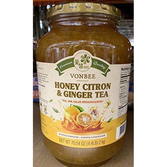 Vonbee Honey Citron Ginger Tea, 4.4 Lb, in Jar - Walmart.com
