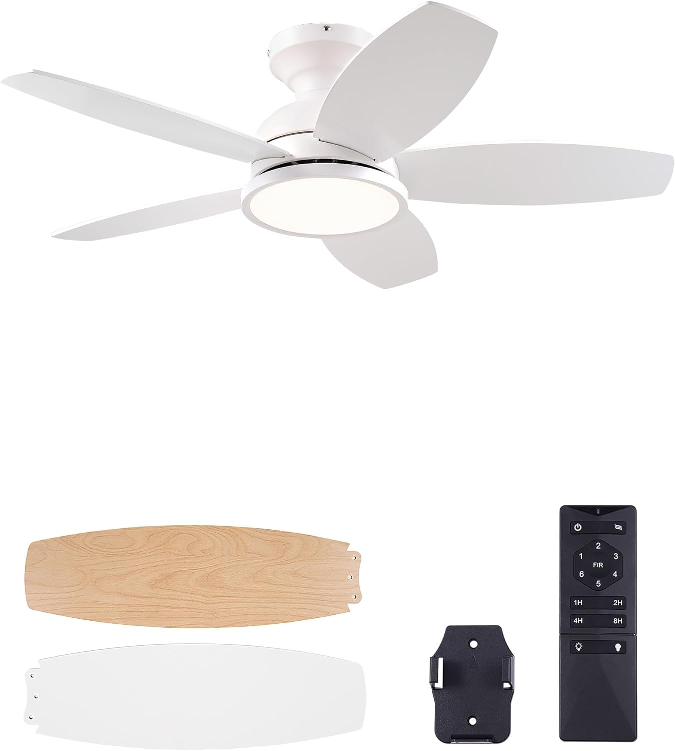 VONLUCE Ceiling Fans with Lights, 36 Inch Ceiling Fan and Remote, Full ...