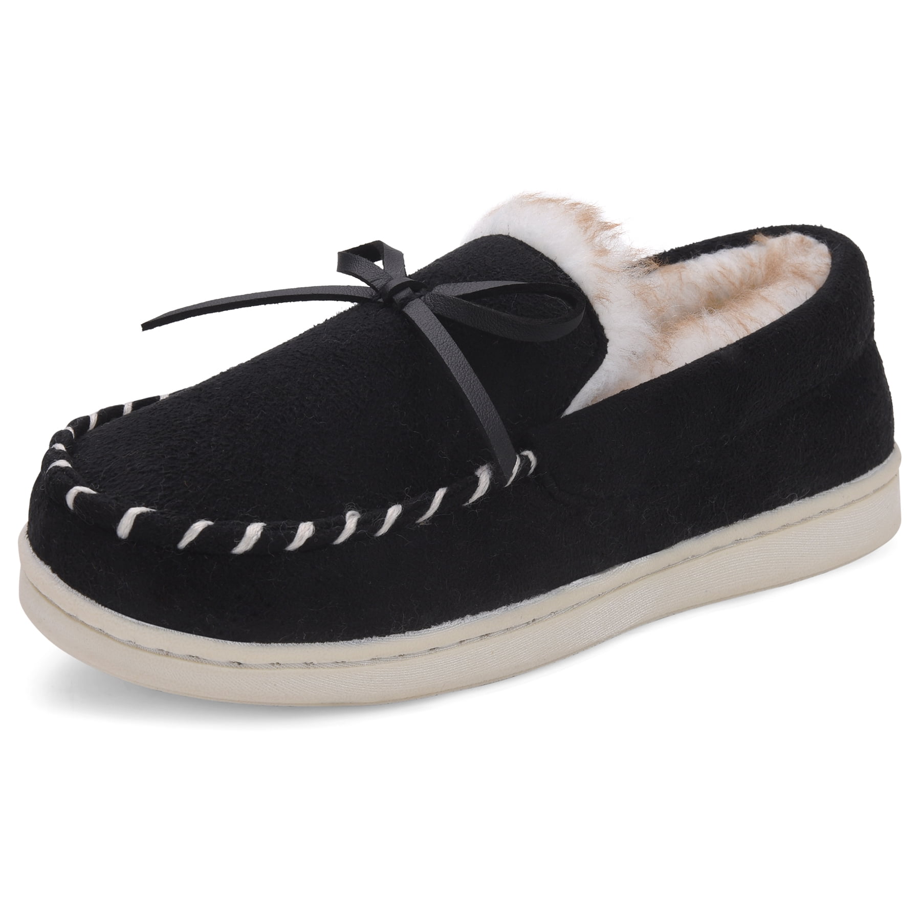 VONMAY Comfy Faux Suede Moccasins Slippers for Youth, Teens & Children ...