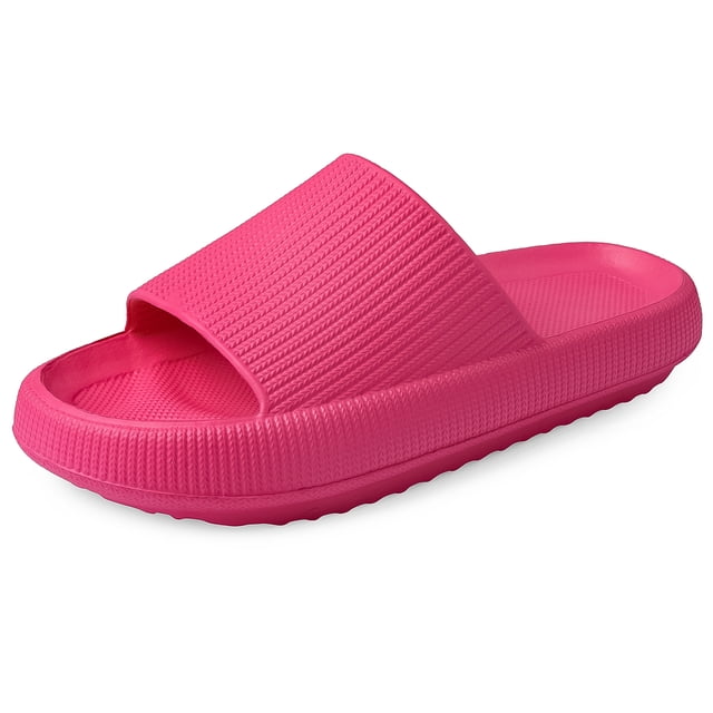 VONMAY Unisex Indoor Bathroom Shoes, Soft Thick Sole Non-Slip Slides ...