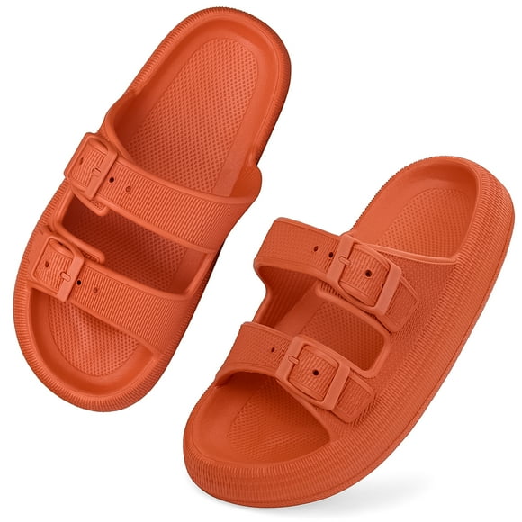 VONMAY Unisex Slides Sandals Thick Sole Pillow Sandals with Adjustable ...