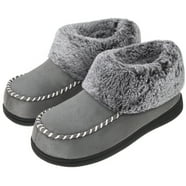 VONMAY Women's Cozy & Warm Fuzzy Slippers Booties with Non-Skid Rubber Sole, Indoor Outdoor ...