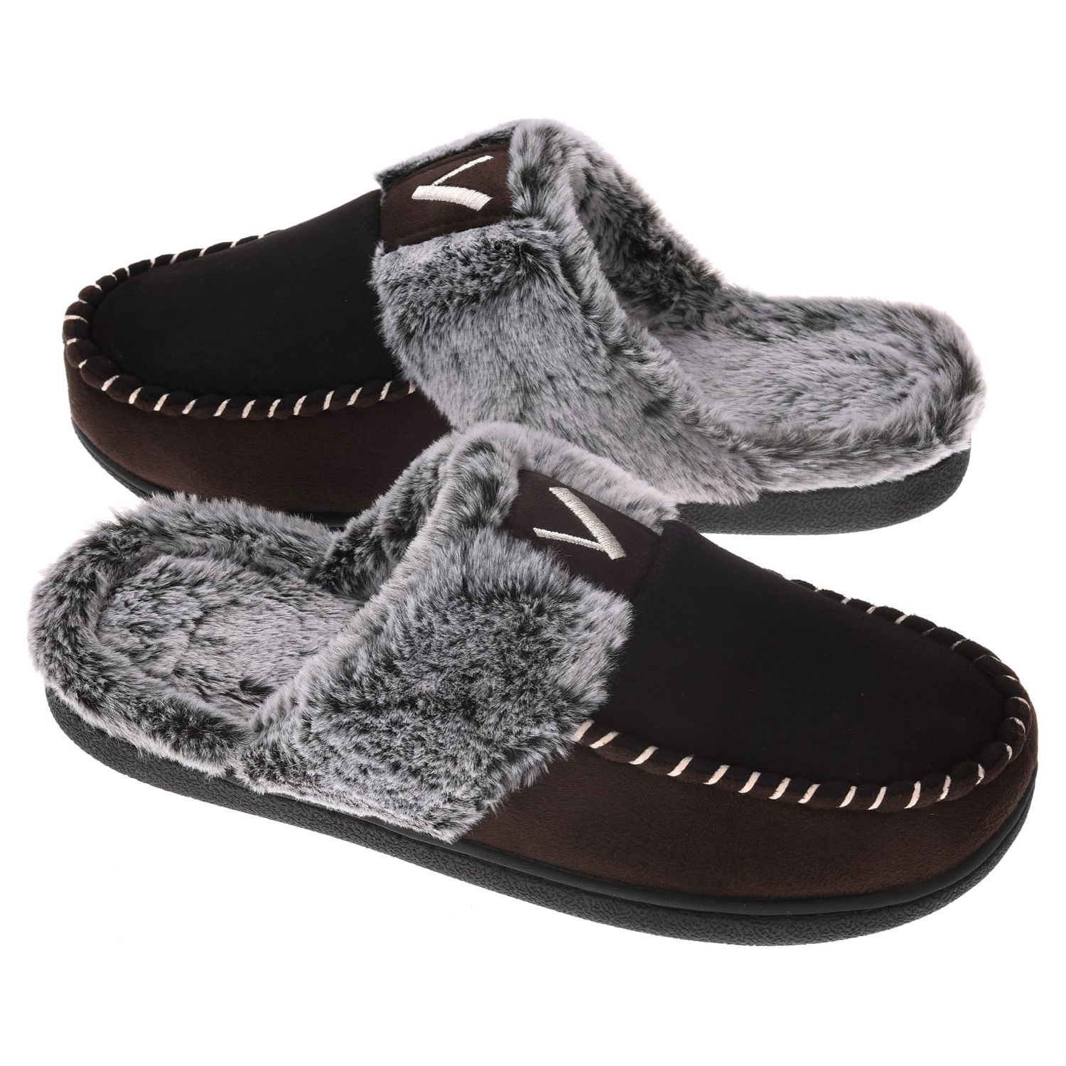 VONMAY Women's Comfy Fuzzy House Slipper Scuff Memory Foam Slip on Warm ...