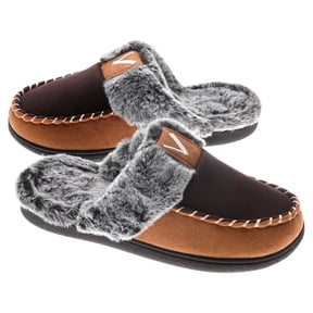 VONMAY Women's Comfy Fuzzy House Slipper Scuff Memory Foam Slip on Warm ...