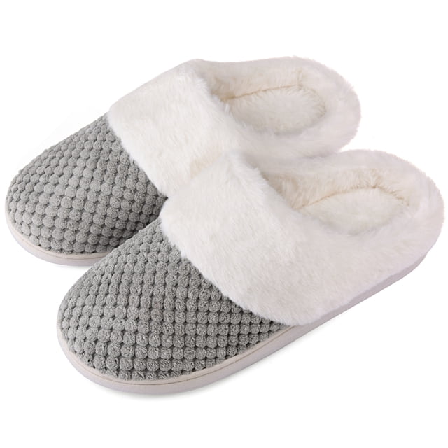 VONMAY Women's Slippers Cozy House Shoes Soft Slip-on Indoor Outdoor ...