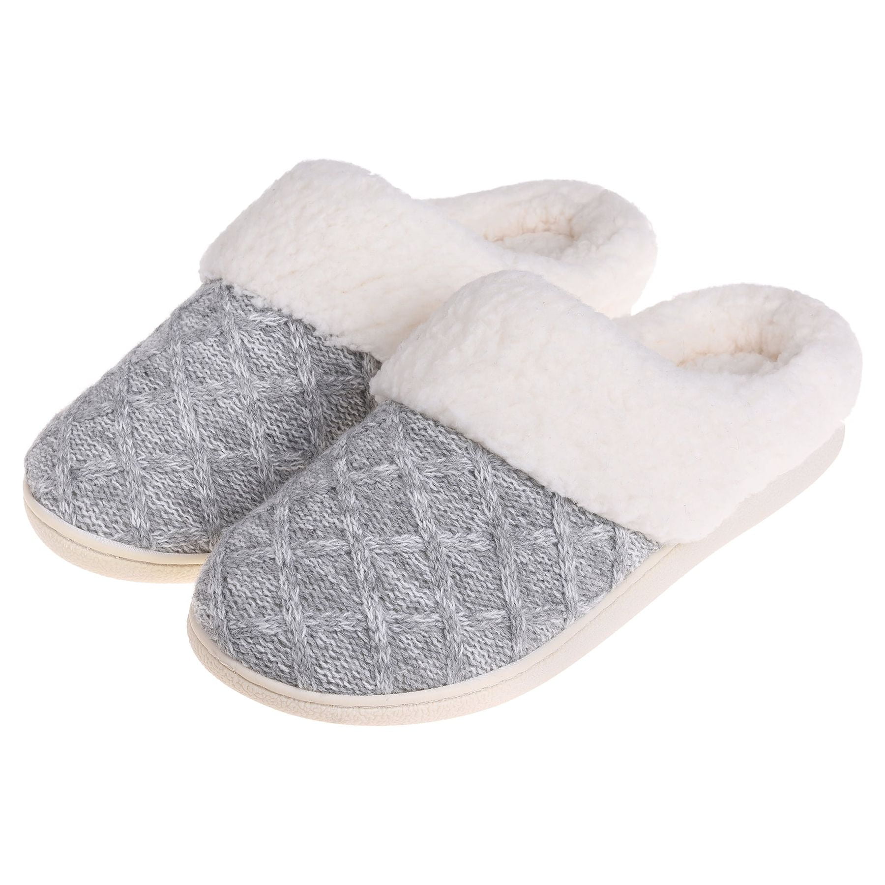 VONMAY Women's Slippers Cozy Slip-on Indoor Outdoor House Shoes ...