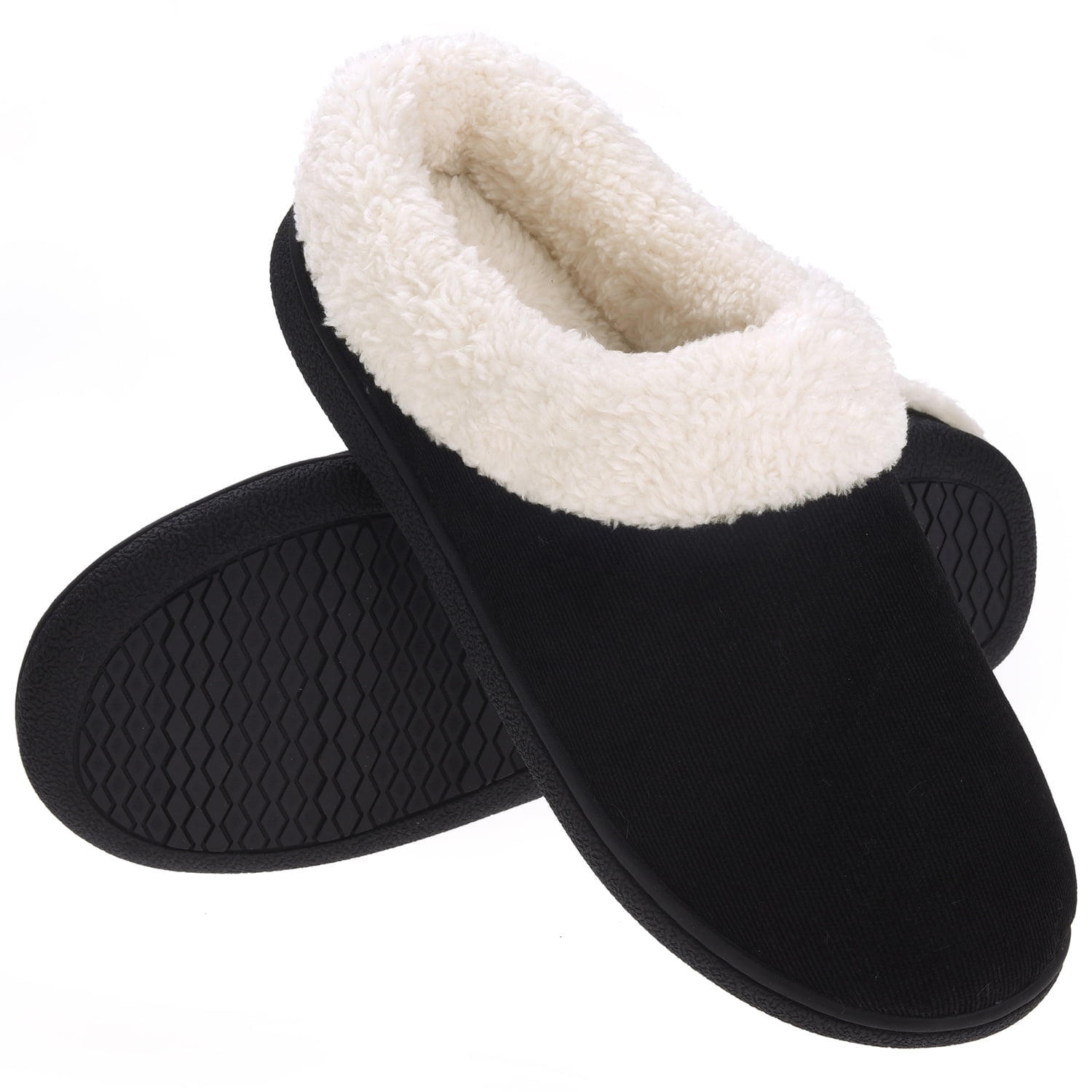 VONMAY Women's Cozy & Warm Corduroy Slippers with Memory Foam Insole ...