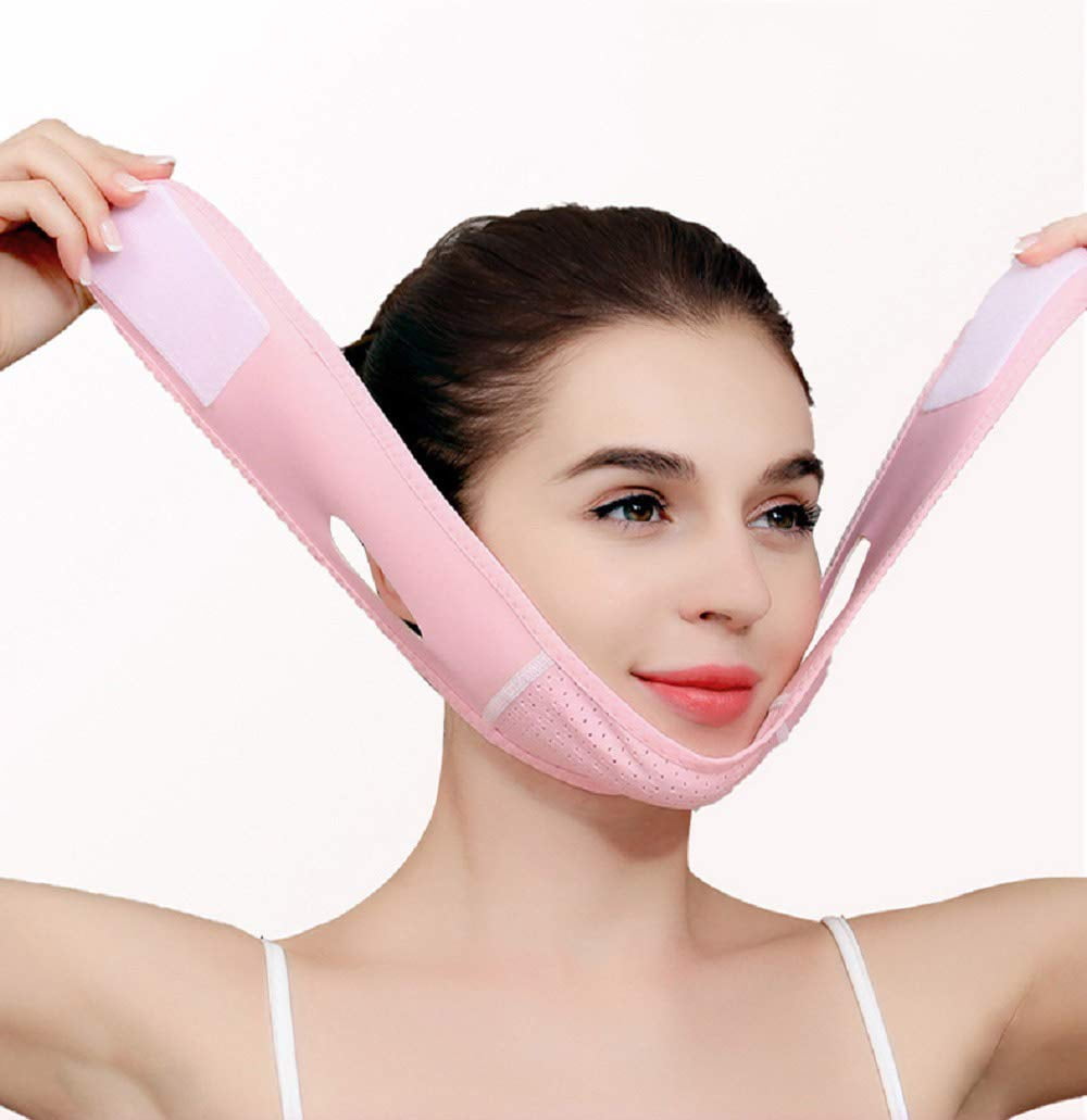VONTER Adjustable Facial Slimming Strap, Double Chin Reducer Breathable ...