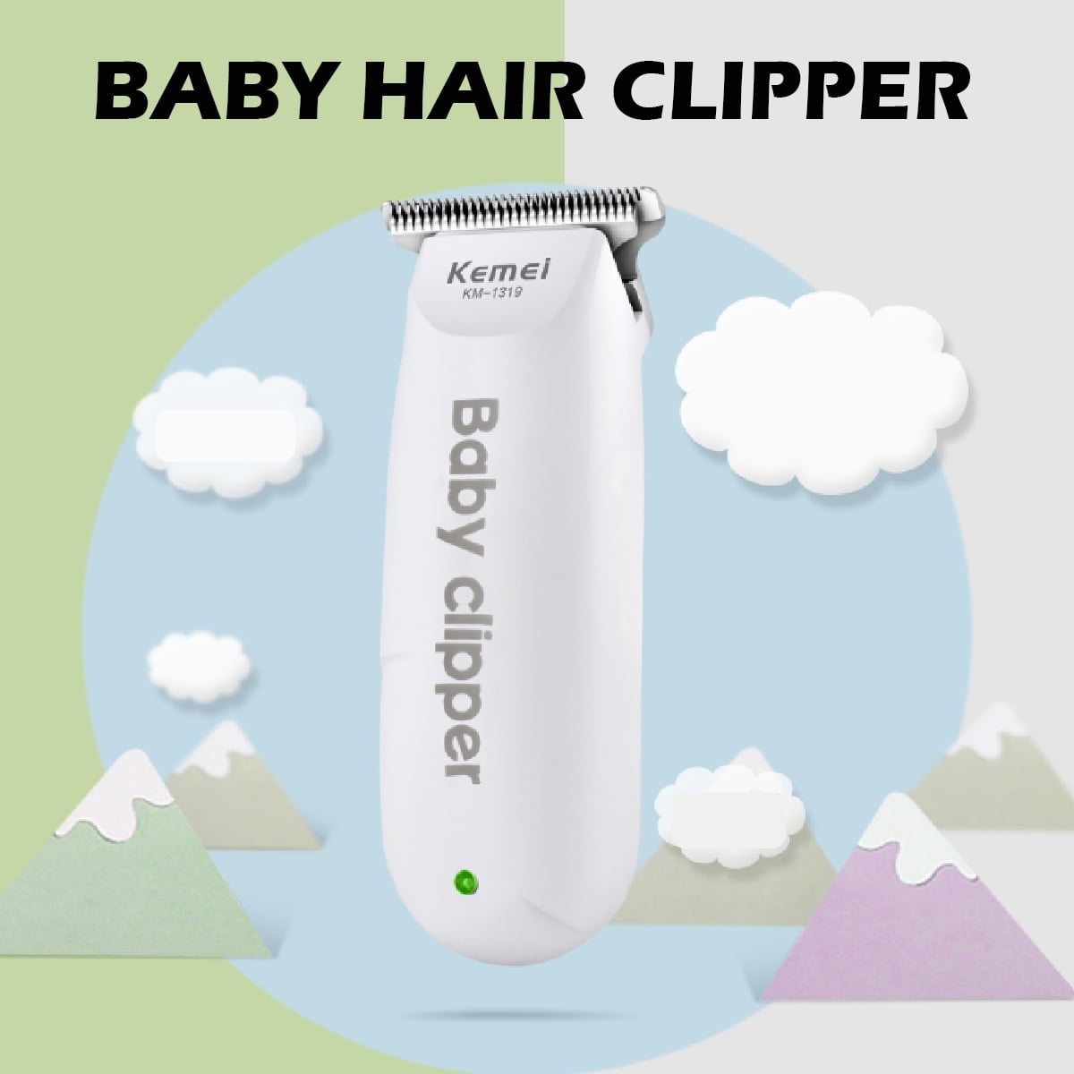 VONTER BBaby Hair Clippers - Electric Hair Trimmer with 3 Heads & 3 ...