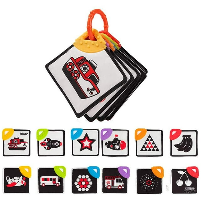 VONTER Baby Black White Flash Cards,High Contrast Visual Stimulation ...