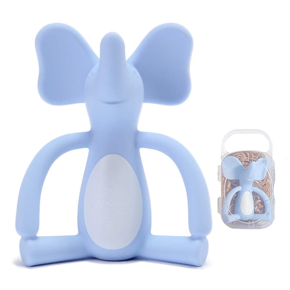 VONTER Baby Teether Elephant Silicone Teething Toys for Training Chew ...