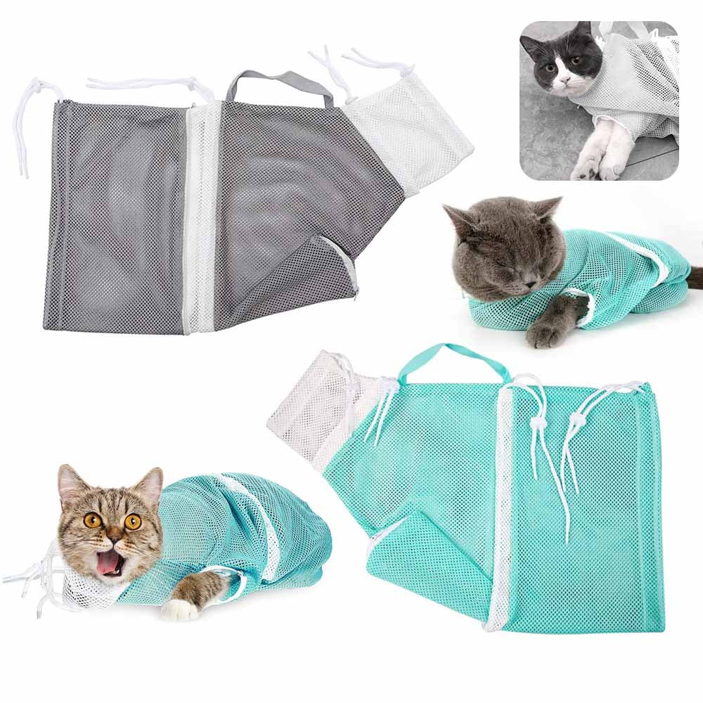 VONTER Cat Shower Net Bag Adjustable Multifunctional Breathable Anti ...