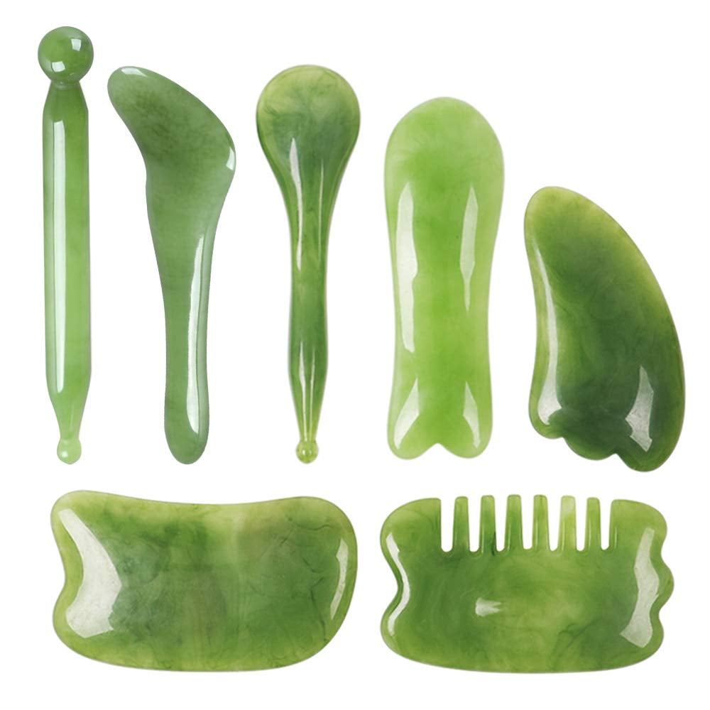 VONTER Eyes Facial Massage Kits, 7 Pcs Skin Roller Tools for Face ...