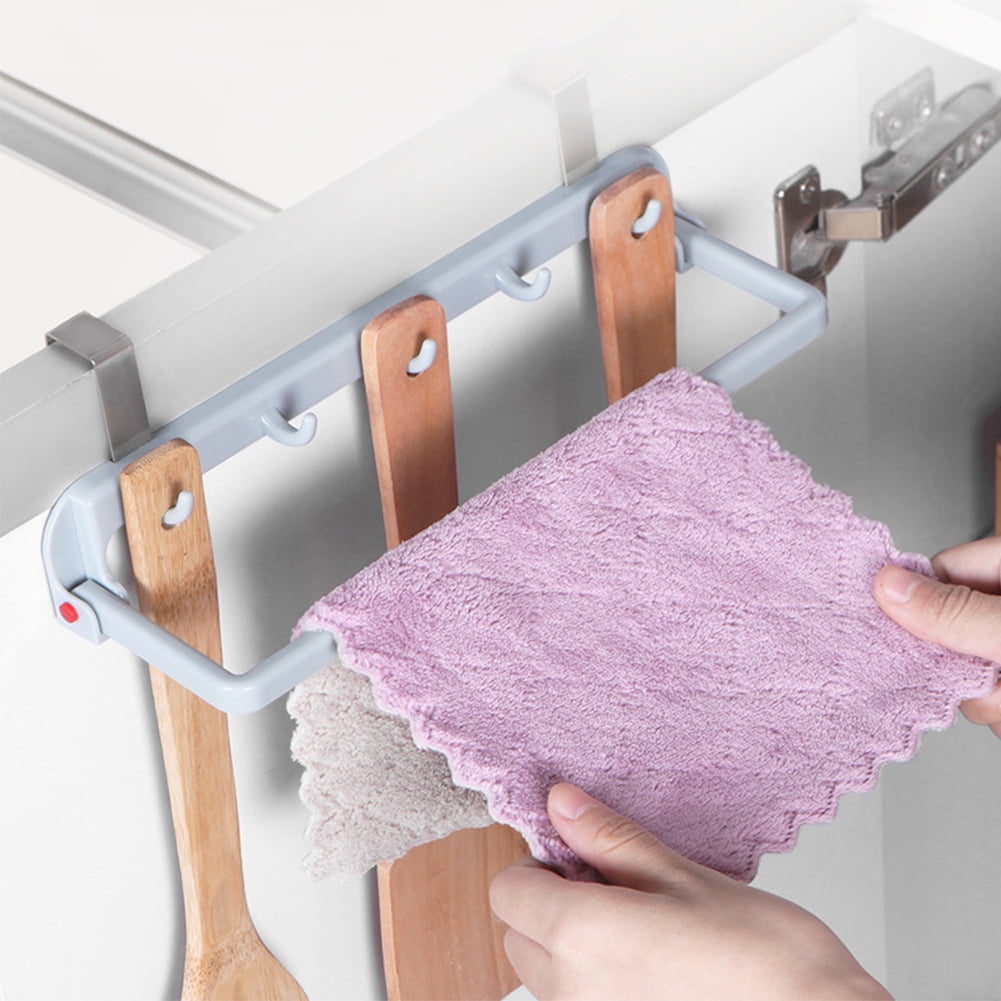 VONTER Modern Kitchen Over Cabinet Strong ABS Towel Bar Rack Decorative ...