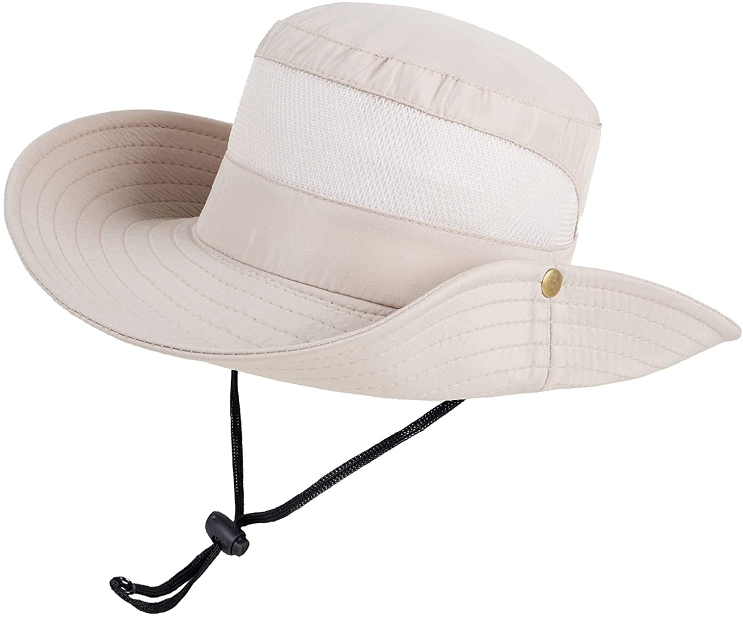 VONTER Outdoor Boonie Sun Protection Hat,Mesh Bucket Hat Wide Brim Cap ...