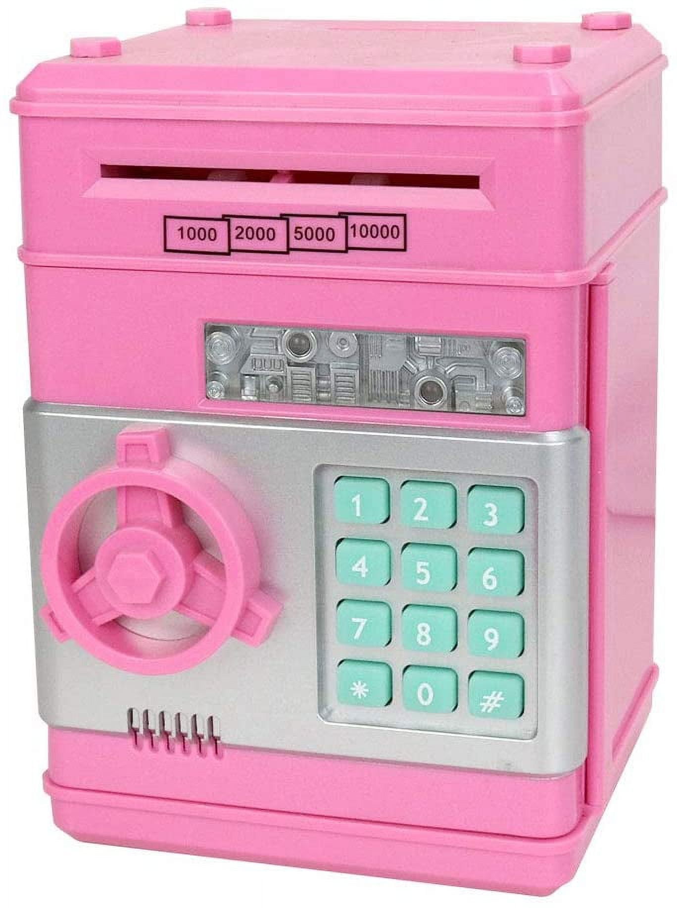 VONTER Piggy Bank Electronic Coin Bank Auto Scroll Paper Cartoon Lock ...
