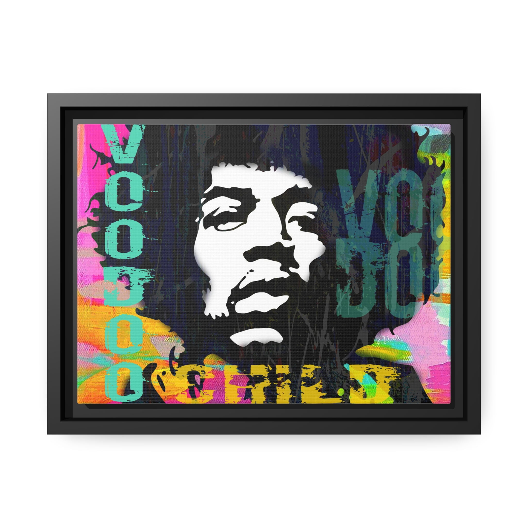 VOODOO CHILD Framed Canvas Wall Art - Pop Art - Walmart.com