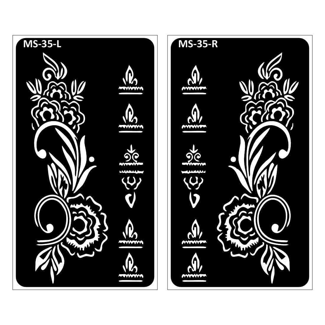 VOORKOMS Henna Design Stencil Mehndi for Girls and Women Great for ...