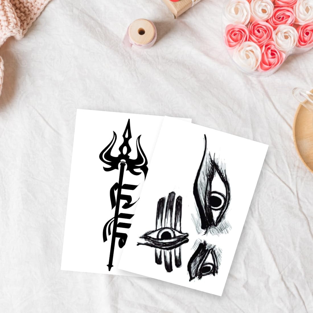 VOORKOMS Mahakal Images Temporary Tattoo Sticker For Male And Female ...