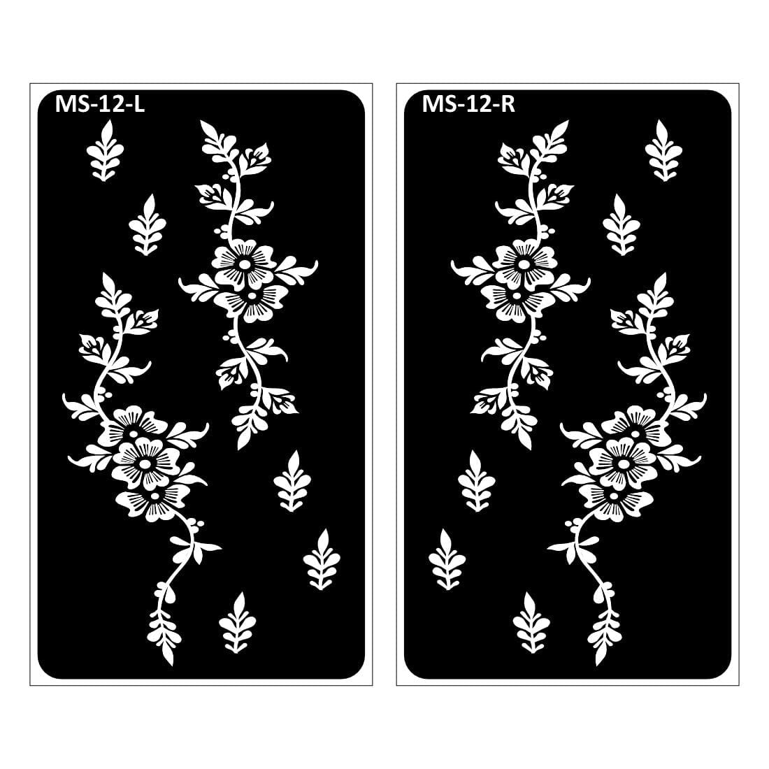 VOORKOMS Traditional Flower Easy Henna Design for Hands and Finger ...