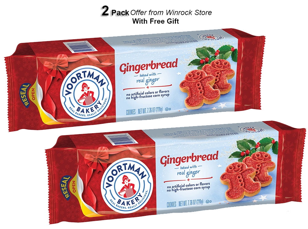 VOORTMAN Bakery Gingerbread Cookies 7.76 oz (2 Pack) Free Gift from ...
