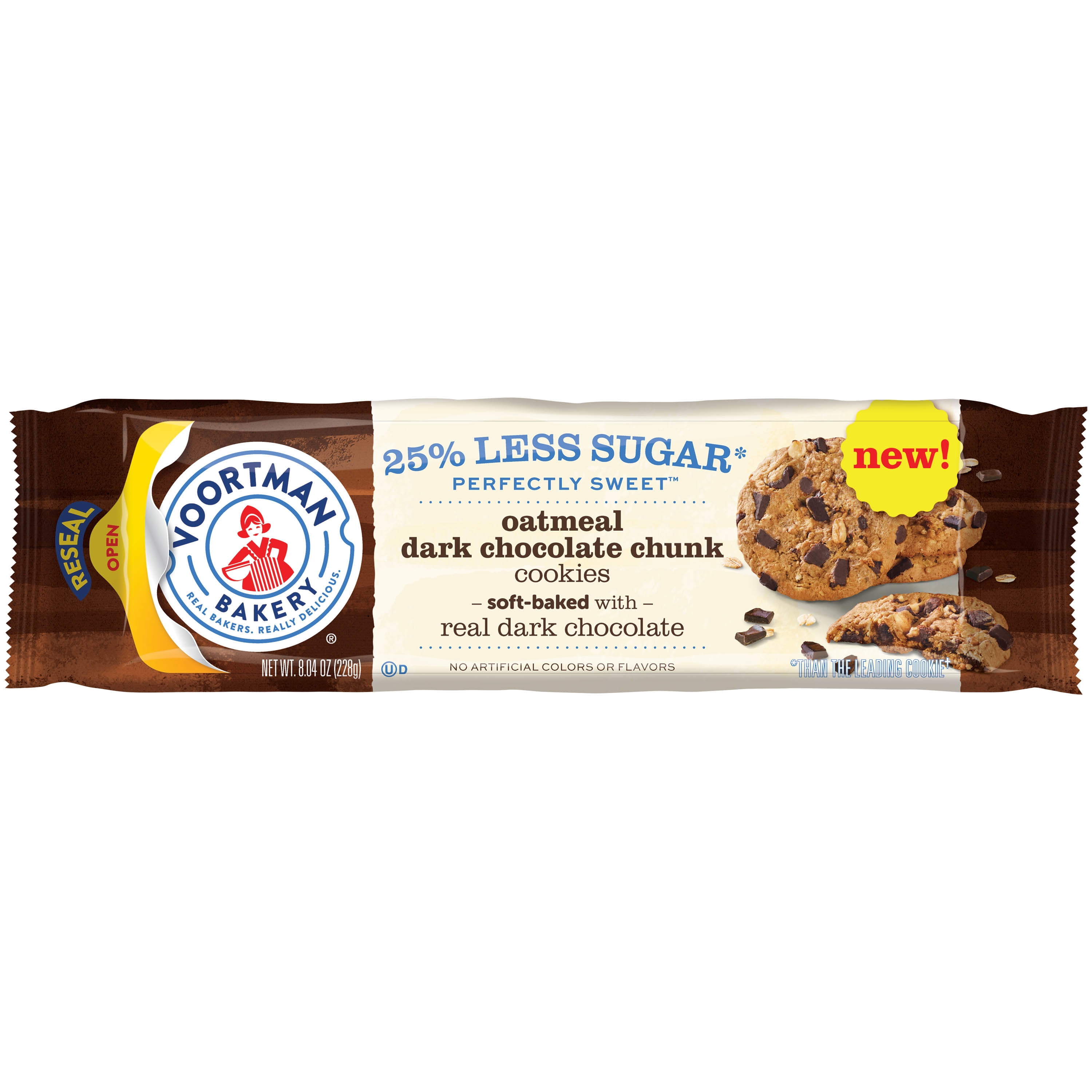 VOORTMAN Bakery Perfectly Sweet Oatmeal Chocolate Chunk Cookies, 8.04 ...