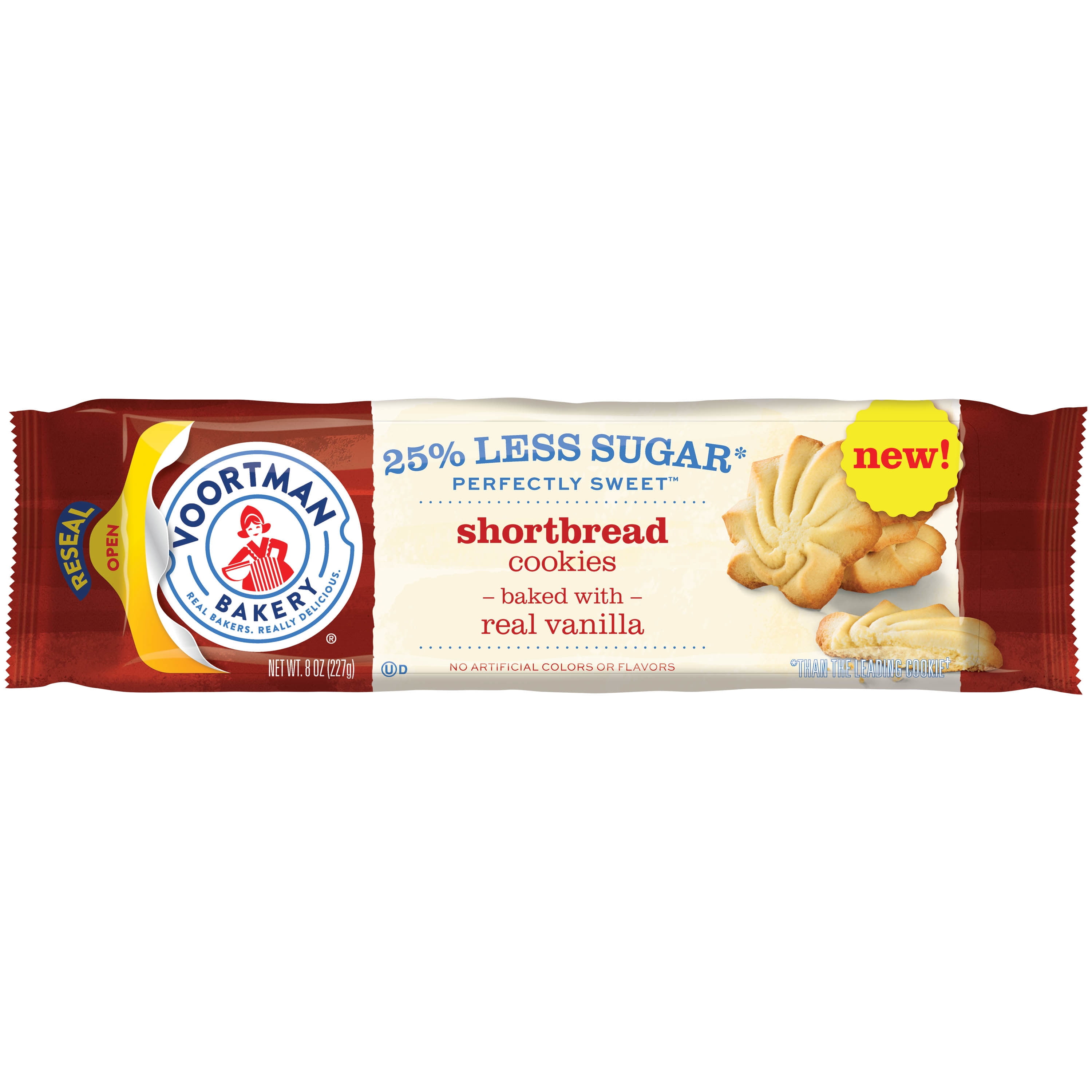 VOORTMAN Bakery Perfectly Sweet Shortbread Cookies, 8 OZ - Walmart.com