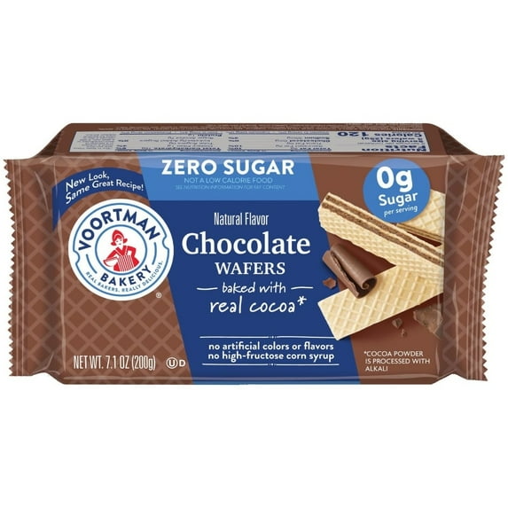 VOORTMAN Bakery Zero Sugar Chocolate Wafers 7.1 oz - Walmart.com