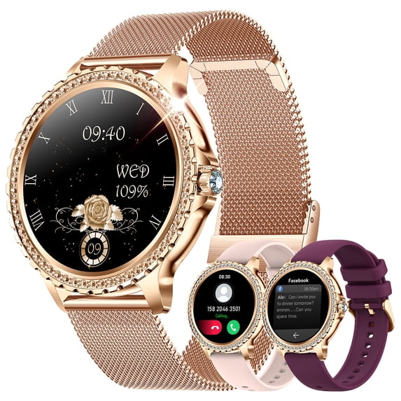 VOPOCO Smart Watches for Women(Answer/Make Calls), 1.32’’ HD Full Touch ...