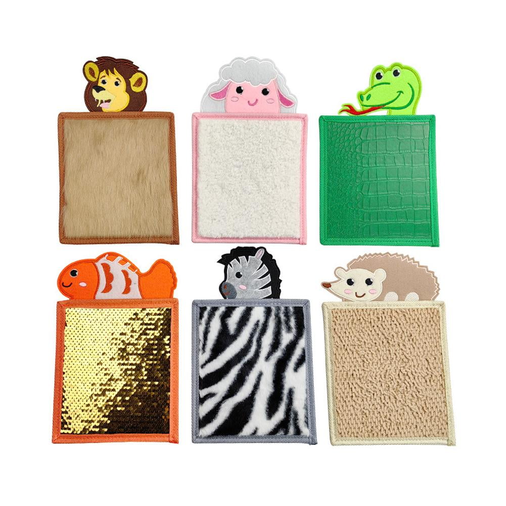 VOPPV 6x Animal Sensory Tiles Educational Portable Sensory Mats Sensory ...