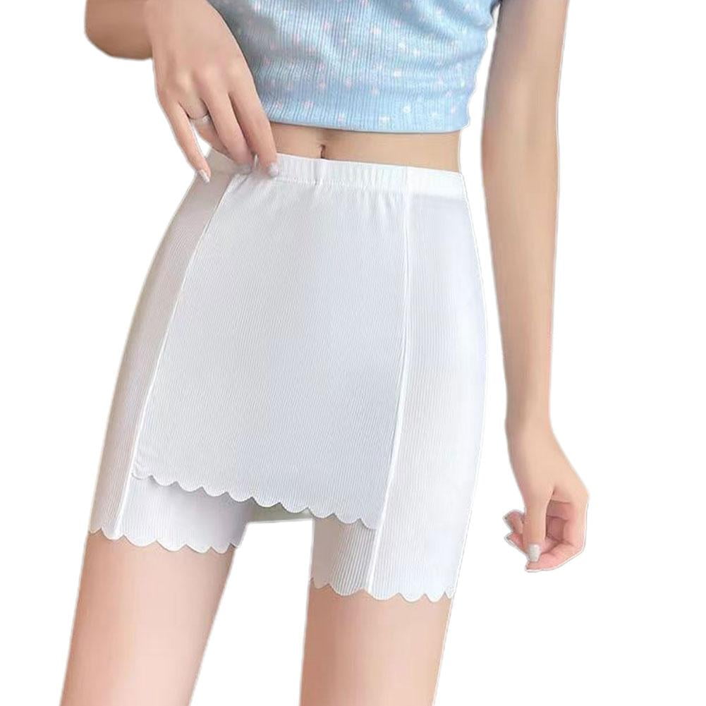 VOPPV Double Layer Invisible Under Skirt Shorts Anti-Chafing Front ...