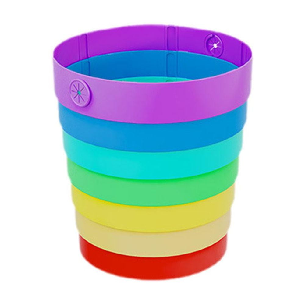 VOPPV Folding Kitchen Waste Bin Trash Can Basket Hanging Over The ...