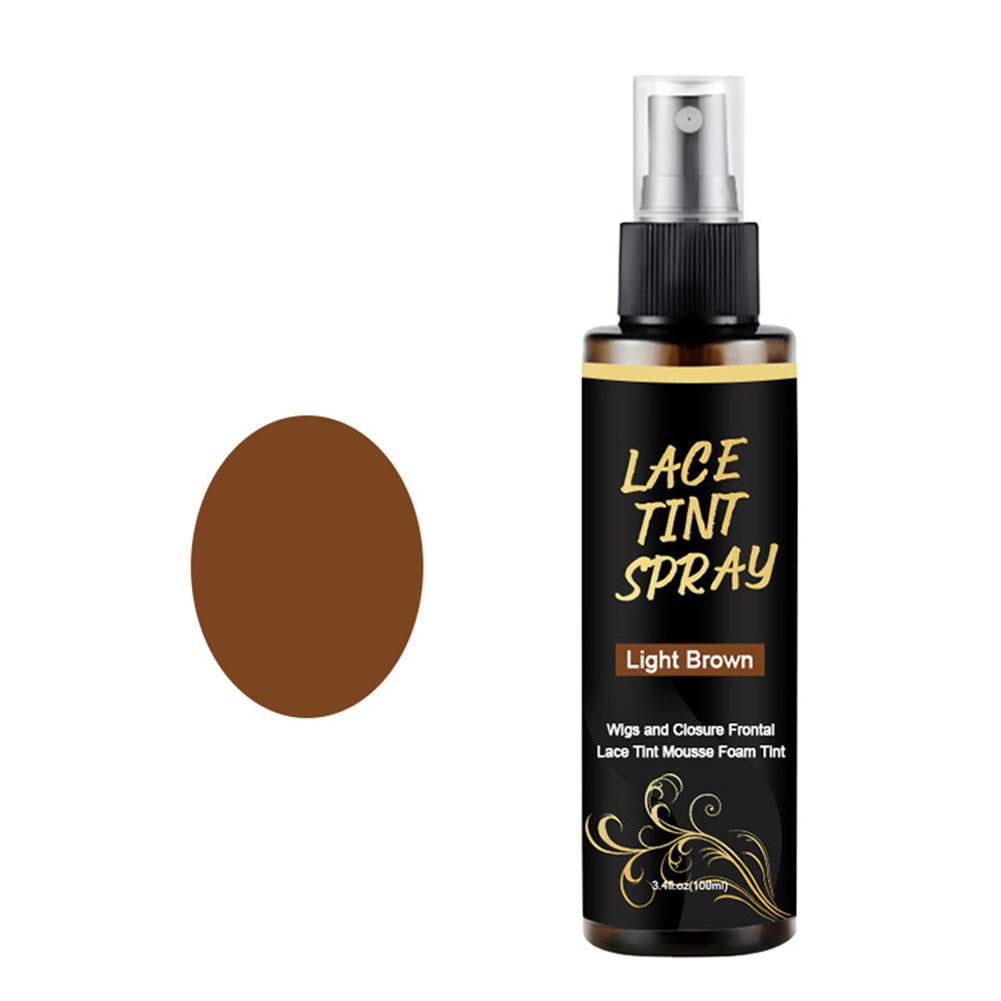 VOPPV Lace Tint Spray,Wig Lace Spray Works on Lace Closures Wigs 100ml ...