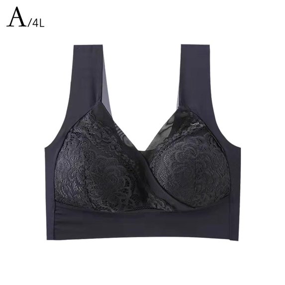 VOPPV New Rosy Lift Bra Plus Size Comfort Extra Elastic Wireless ...