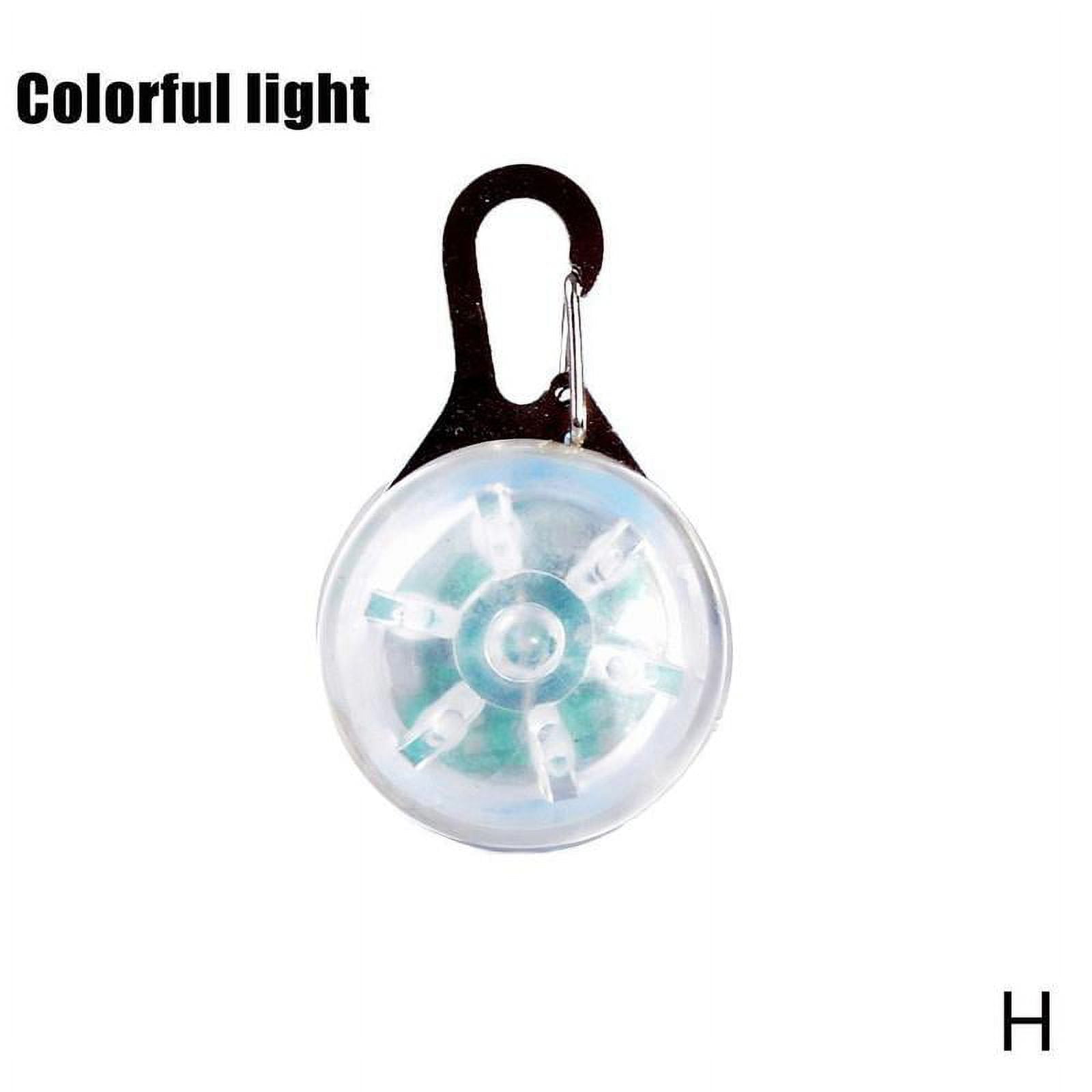 VOPPV Pet Dog Collar Pendant Safety Round Flashing Glow Light Blinking ...