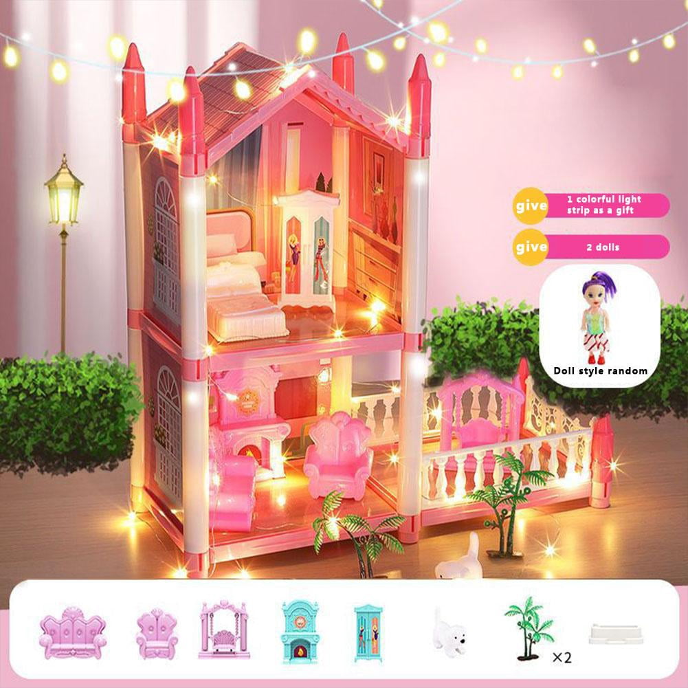 VOPPV Play House Dream Castle Princess Toys DIY House Kit For Children ...