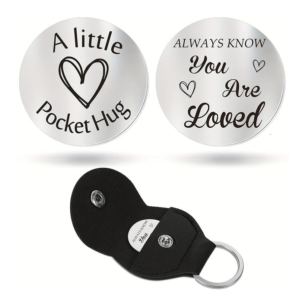 VOPPV Pocket Hug Tokens Heart Round Hugs Loved Ones Little Keepsake ...