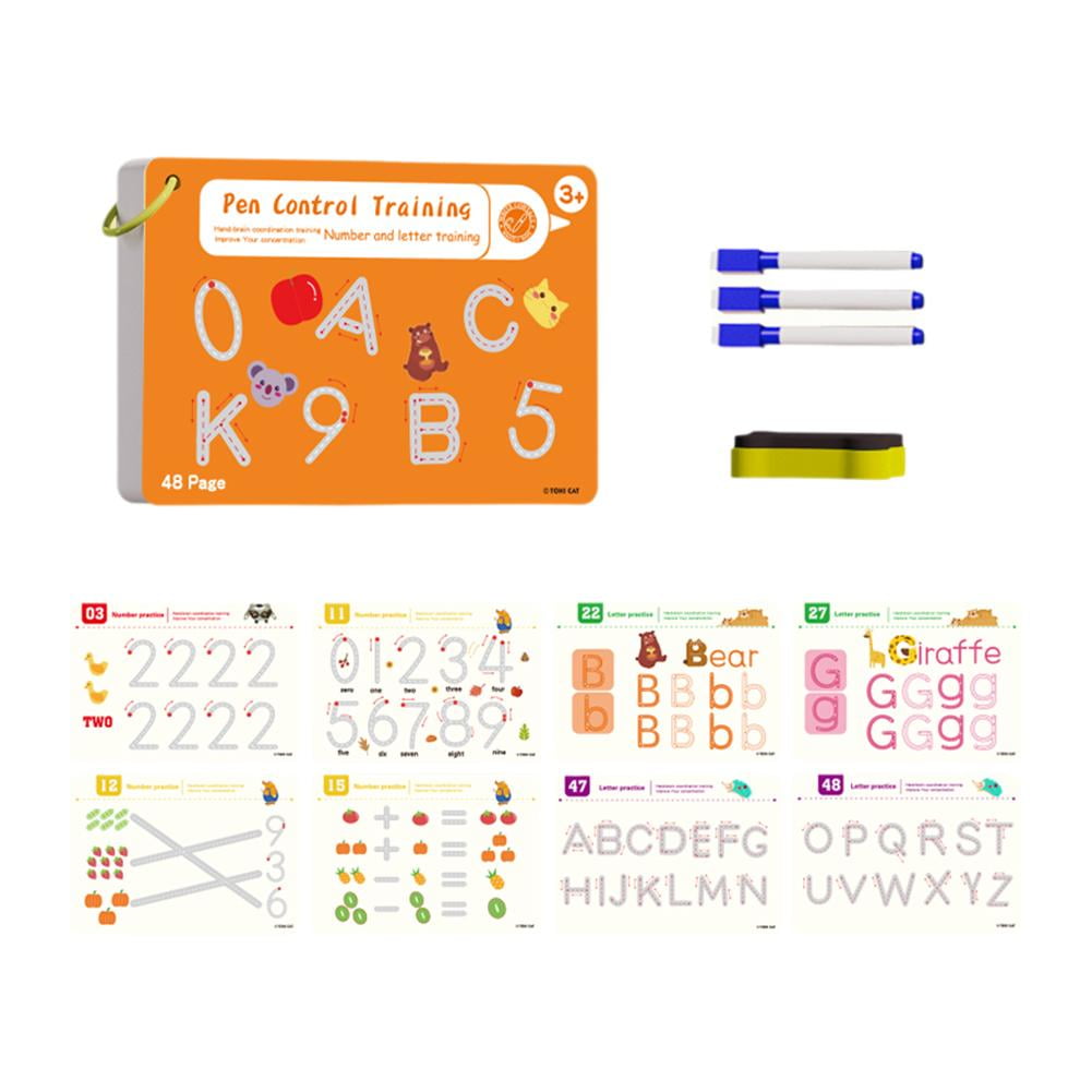 VOPPV Tracing Workbook Set Pen Control Painting Book Magic Practice ...