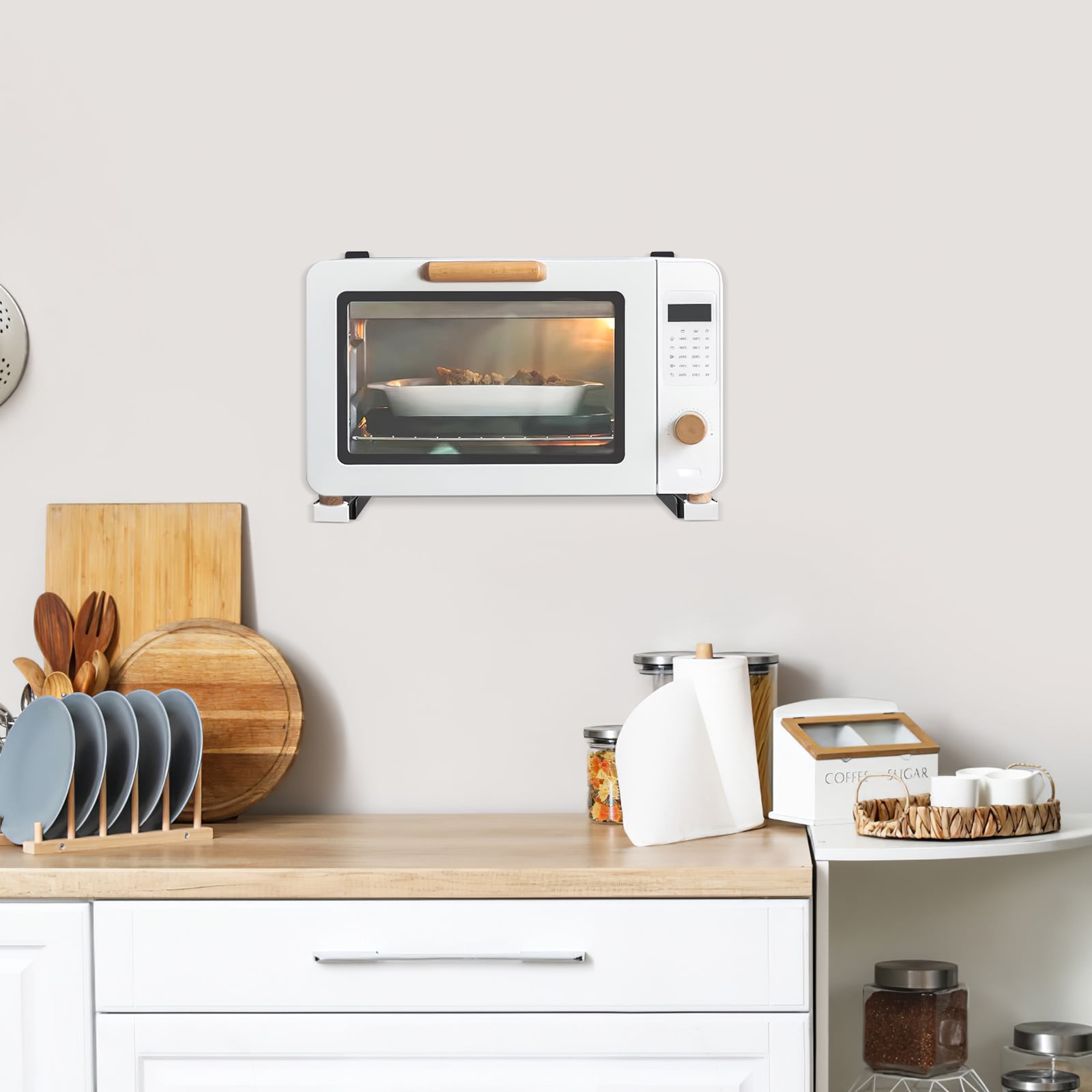 VORCOOL 1 Pair Microwave Mounting Bracket Adjustable Length Space ...