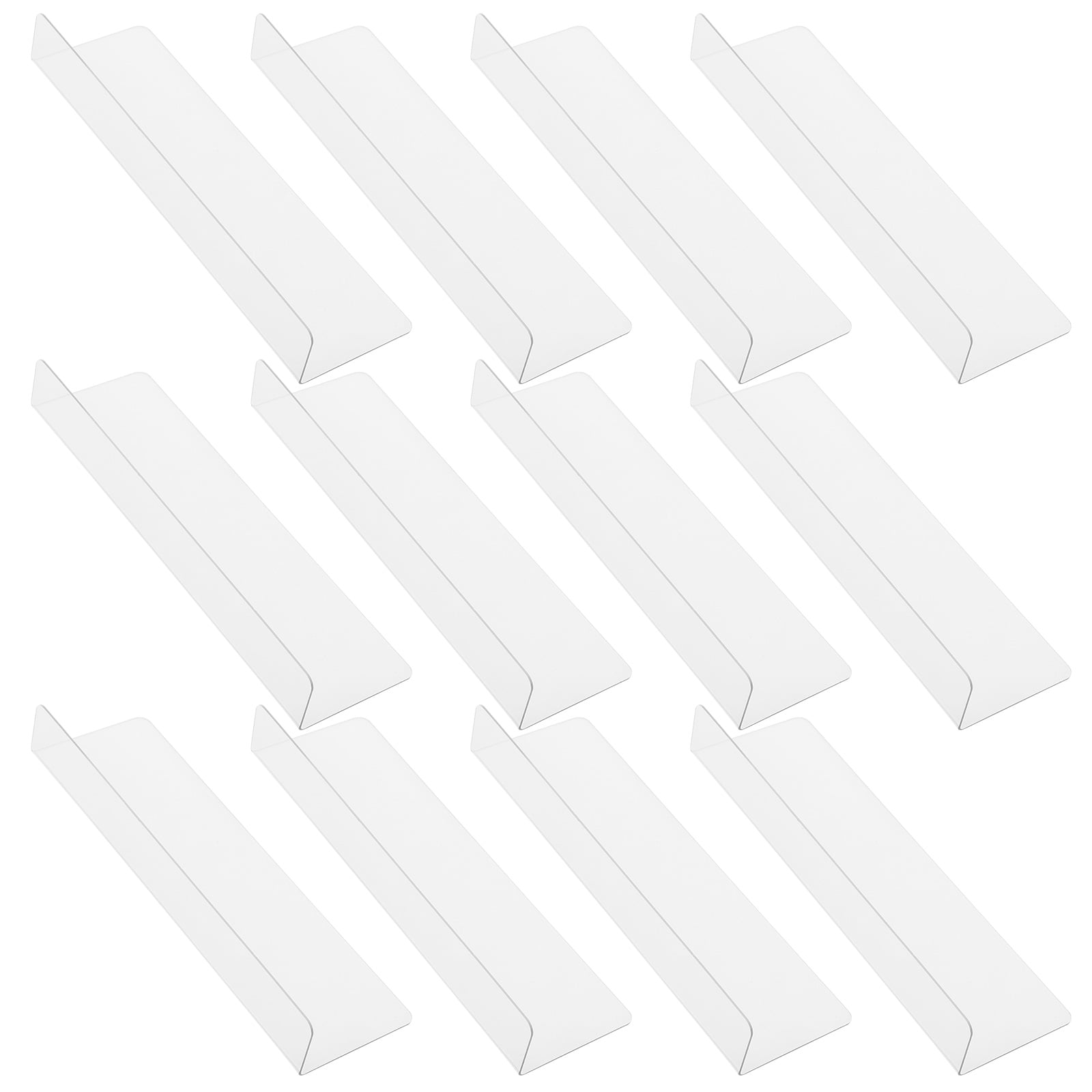 VORCOOL 12Set Clear Plastic Shelf Dividers L Shaped Organizer For ...