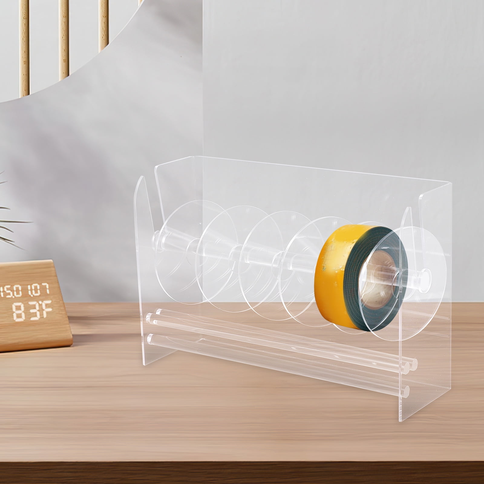 VORCOOL Clear Sticker Roll Holder Adjustable Label Stand Acrylic 1Set ...