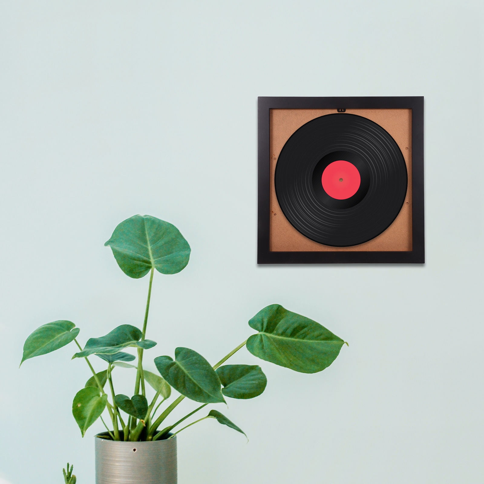 VORCOOL 1Pack Vinyl Record Frame For Wall Display Black Square Wood ...