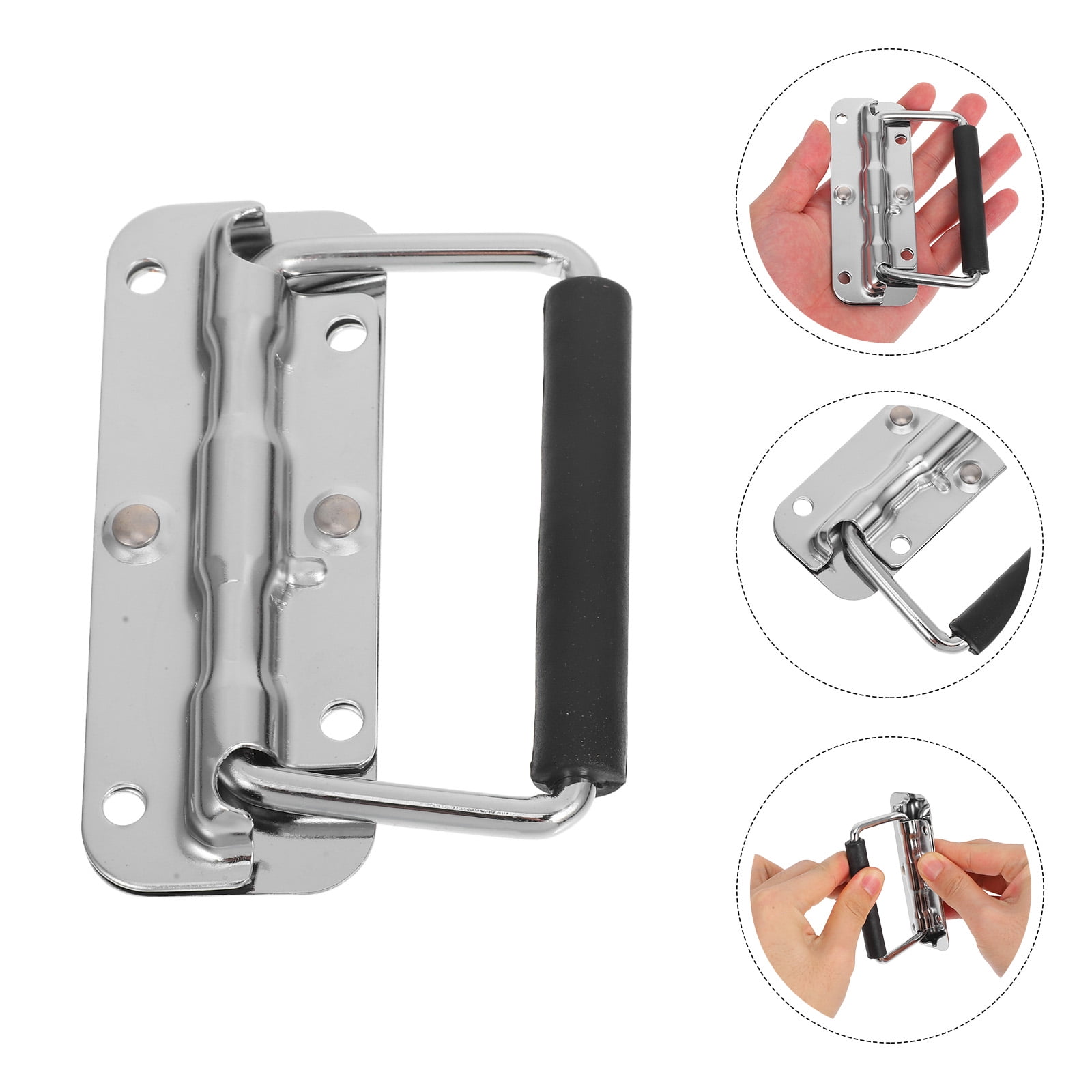 VORCOOL 1Pcs Silver Stainless Steel Spring Loaded Case Handle for Tool ...