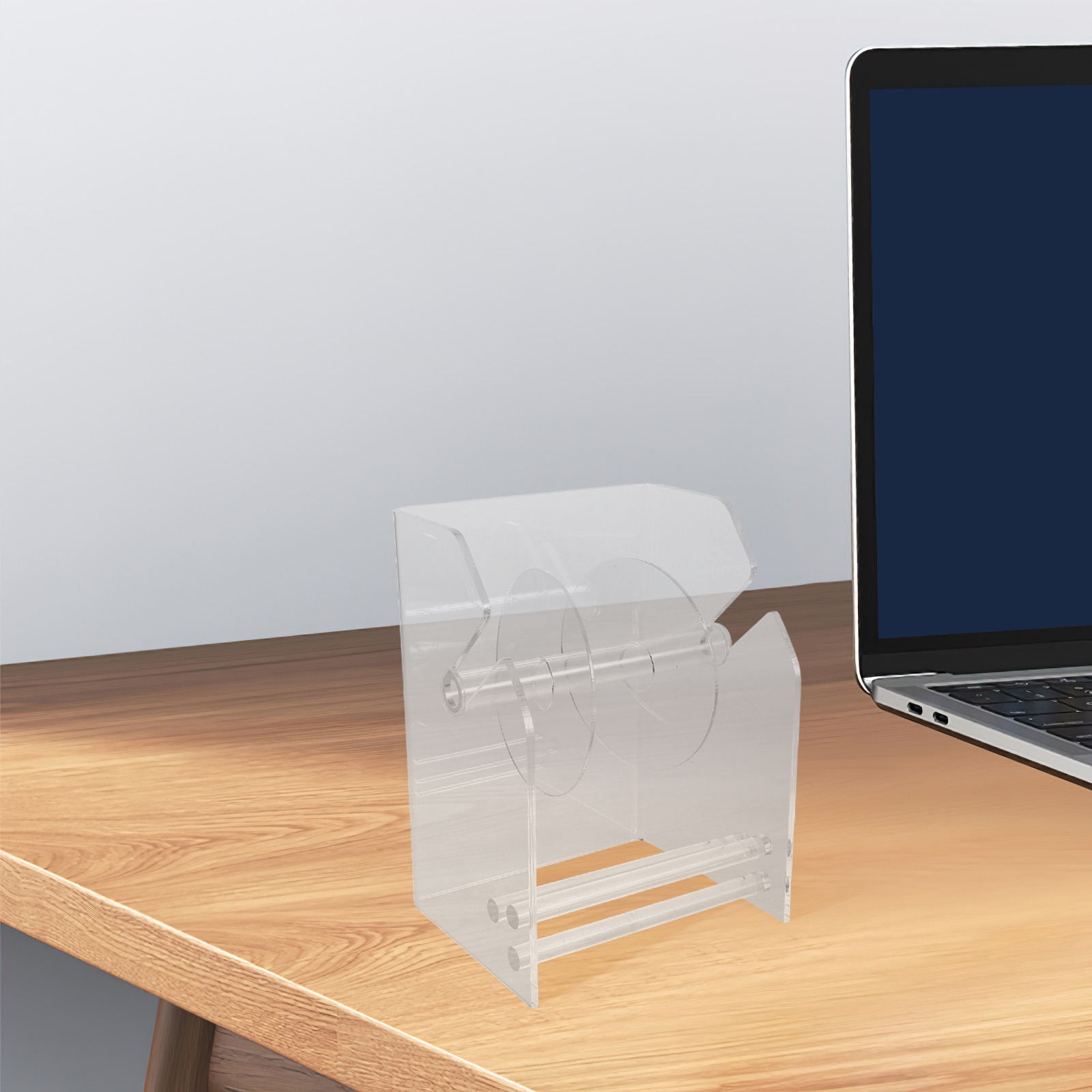 VORCOOL Adjustable Label Roll Holder Desk Use Transparent Acrylic 1Pcs ...