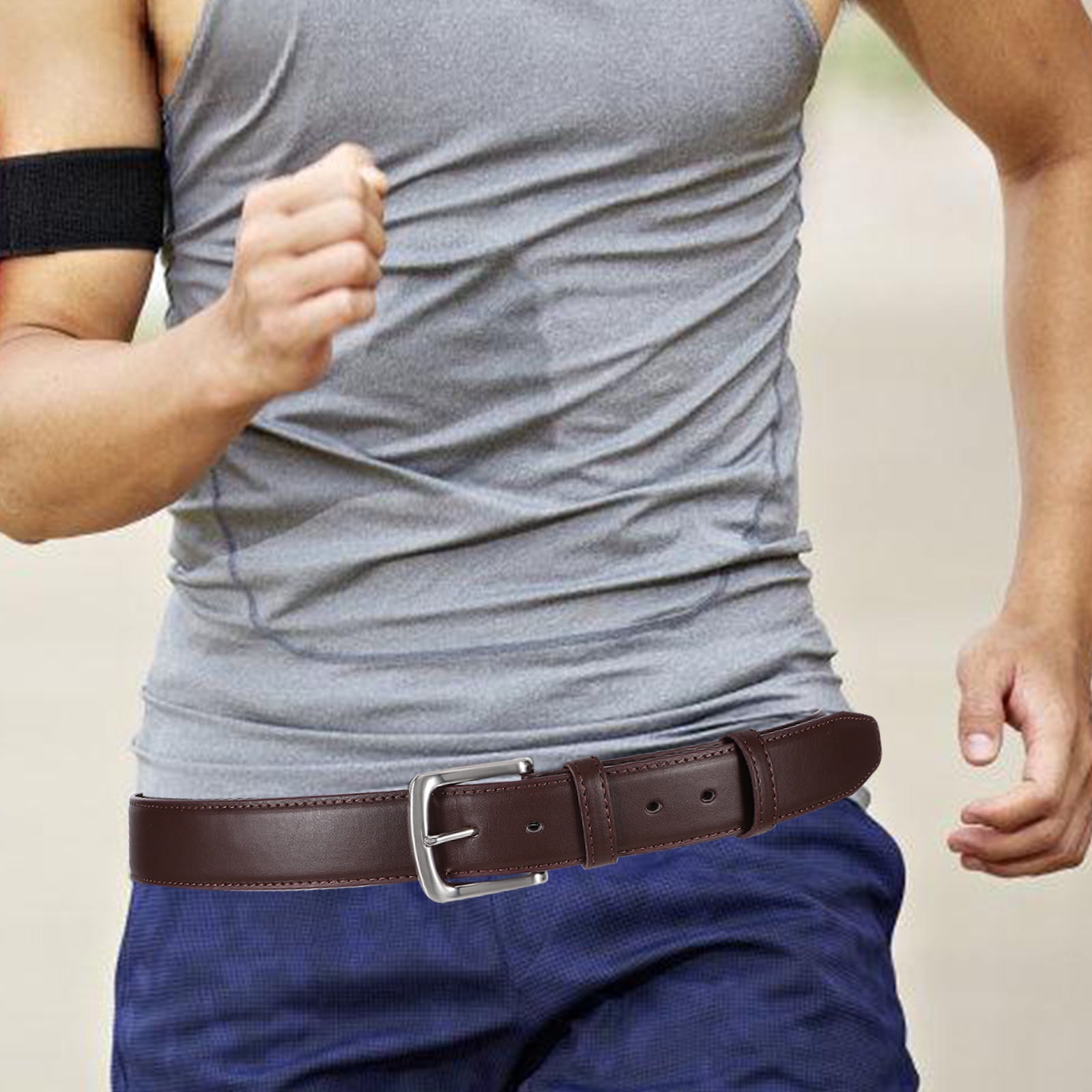 VORCOOL Mens PU Hidden Money Belt with Concealed Pocket and Adjustable ...